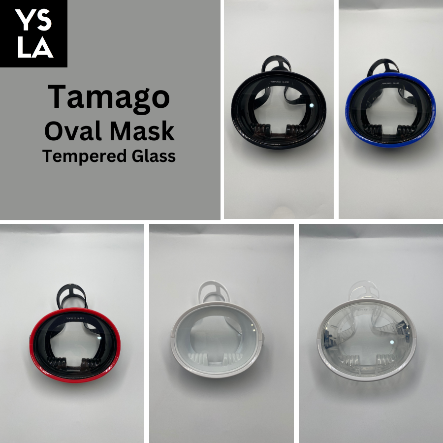 Ysla Tamago Oval Mask only Spearfishing Freediving Mask Medium Volume ...