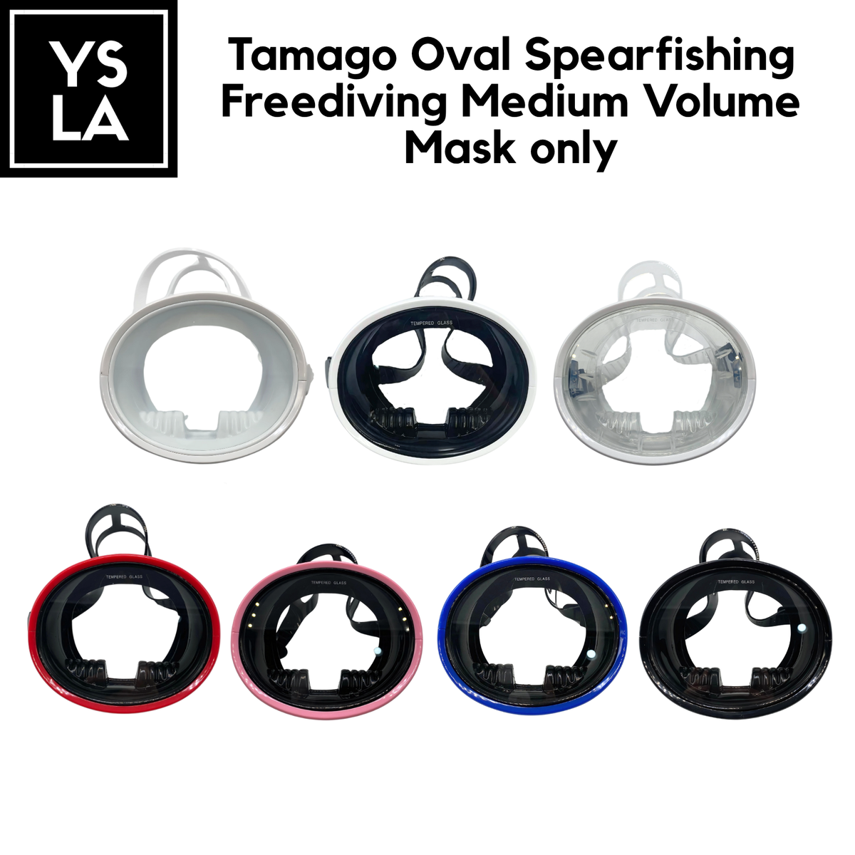 Ysla Tamago Oval Spearfishing Freediving Medium Volume Mask Only – Ysla ...