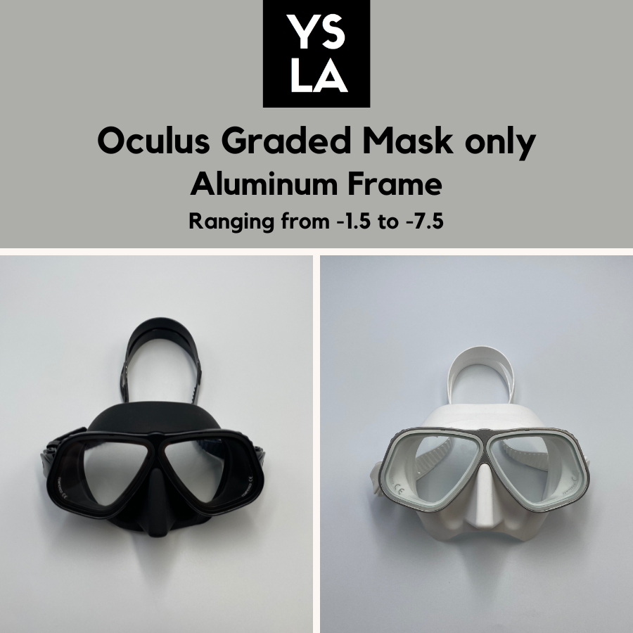 Oculus Fixed Graded Aluminum Graded Freediving Mask for Inventory purp ...