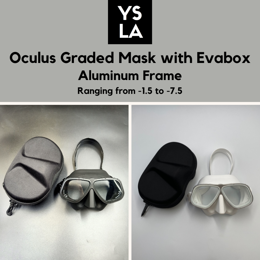 Oculus Fixed Graded Aluminum Graded Freediving Mask with Evabox – Ysla ...