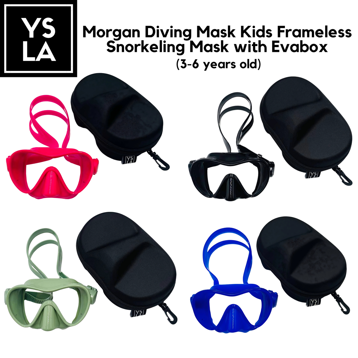 Morgan Diving Mask Kids Frameless Snorkeling Mask with Evabox – Ysla ...