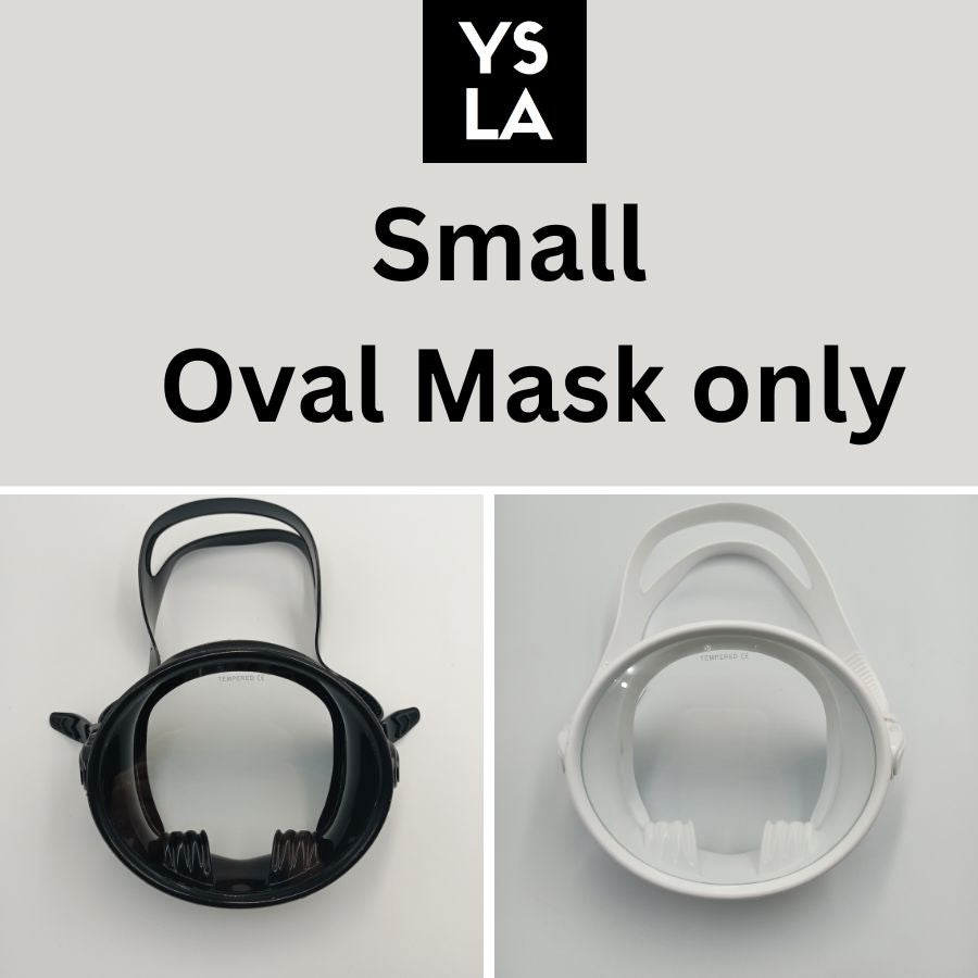 Cove Oval Tempered Glass Mask Spearfishing Freediving Mask Medium Volu ...