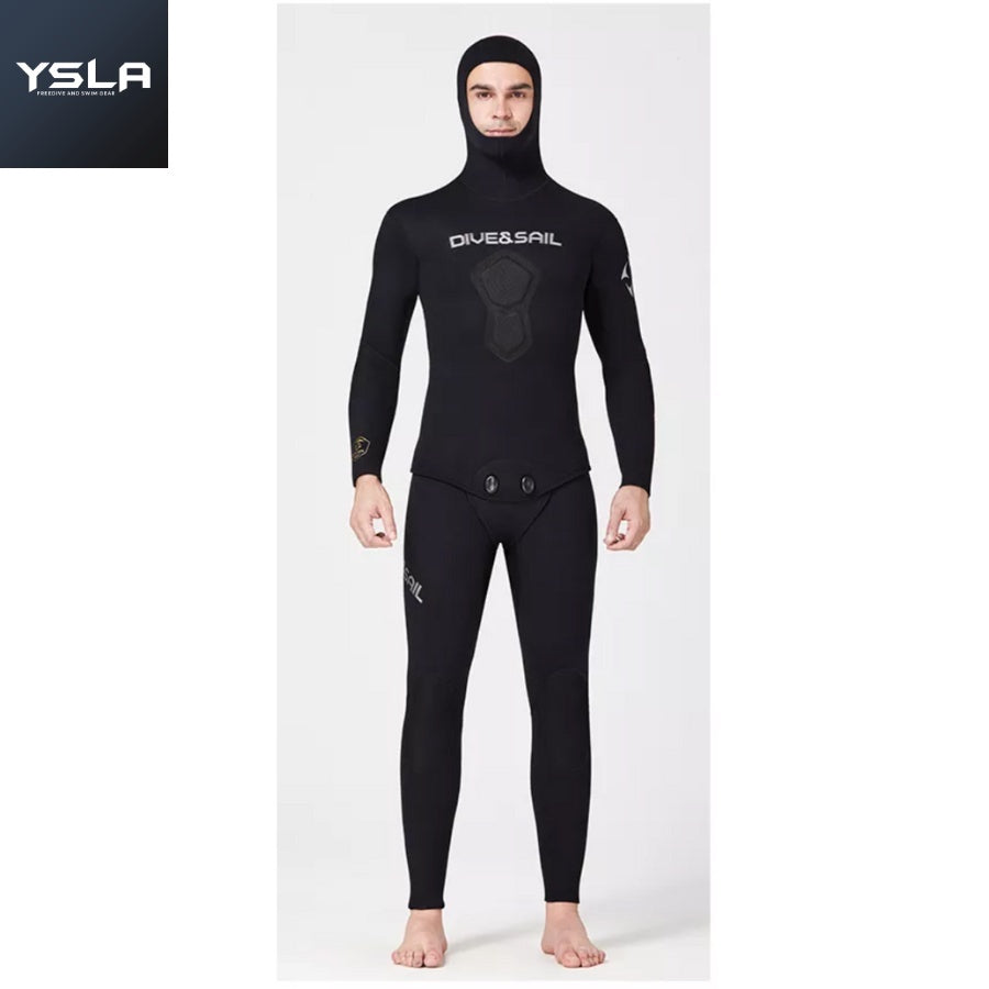 Trahe Dive and Sail 2piece Hooded Wetsuit 1.5mm Neoprene for Freedive ...